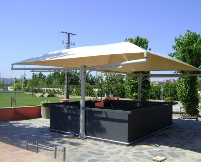 Europa Prefabri - Textile architecture for parking canopies and shelters